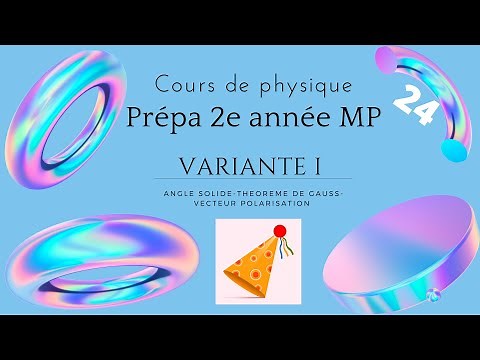 Angle solide. Démonstration du théorème de Gauss. Calcul du vecteur polarisation.