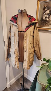 1960s Woolrich Field Jacket, Tan Jacket, Red Plaid Interior, English Cottage Style, Vintage Outerwear, Heritage Clothing, Hunting Jacket - Etsy