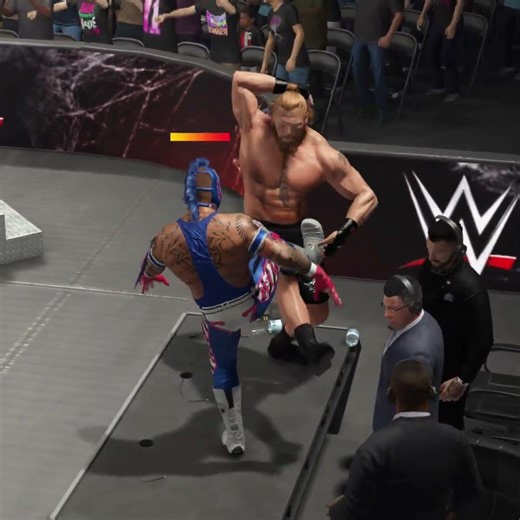 WWE Brock Lesnar vs Rey Mysterio Brutal Attack 😲 Part 1 #shorts #short #wwe2k25 #wwe2k24