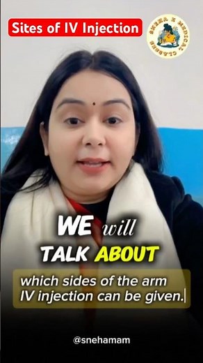 Sites of IV Injection || #ivtherapy #ivinjection #ivinfusion #kgmu #norcet #sgpgi #viralshorts