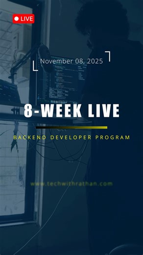 Launching soon🚀 8-Week Live Backend Developer Program #django #python #backenddevelopment