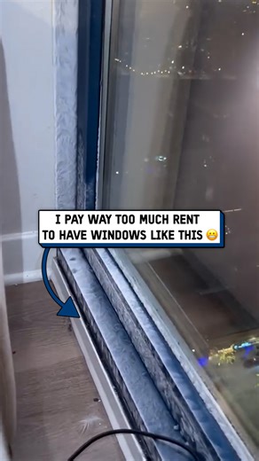 My windows won't survive the winter at this rate 🥶😰 #ice #snow #home | UNILAD Tech