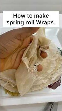How To Make Spring Roll Wrappers. #springrollwrappers #springrolleraps