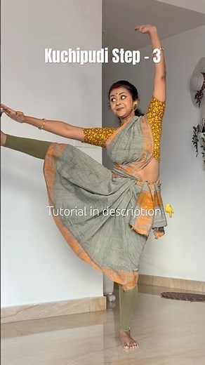 Kuchipudi | Step 3 Tutorial #learnkuchipudi #kuchipudidance