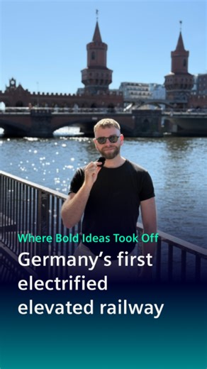 12K views · 214 reactions | History didn’t roll in quietly here it rumbled in on steel tracks.  Werner von Siemens pitched the future in 1880. Berlin said no. But bold ideas don’t vanish, they wait.Near Oberbaumbrücke, Germany’s first electrified elevated railway took off. 19 million riders in year one. Still riding it today? You’re part of that legacy. | Siemens | Facebook