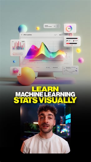 Seb Intel on Instagram: "Comment “Stat” for the link. Learn machine learning statistics visually. See probability, regression, and distributions in action."