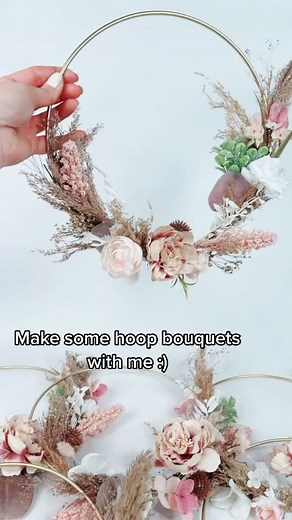DIY Hoop Bouquet Tutorial for Bridesmaids and Flower Girls