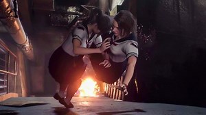 Screenshot :: Schoolgirl Claire and Jill in RE2