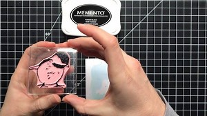 The darling chickadee. It brings me such joy to see the chickadees in our yard. This chickadee is the first in a series of wild bird stamps. It’s an idea I’ve been toying with for my personal collection. Here’s one example of how you can use rubber stamps with watercolor. Because Memento dye ink is water based and cannot be used before a water application (unless a faded, distressed effect is what you’re trying to achieve), lay your color down first, let it dry, then stamp on top of it. It’s a r