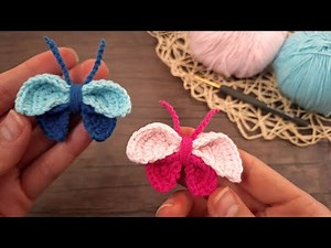 🦋 Free Crochet Butterfly Pattern | Butterfly Crochet Pattern | Amigurumi Butterfly