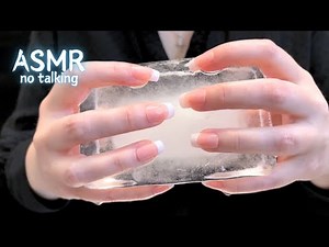 ASMR Tapping and Scratching on Ice For Deep Sleep * No Talking *