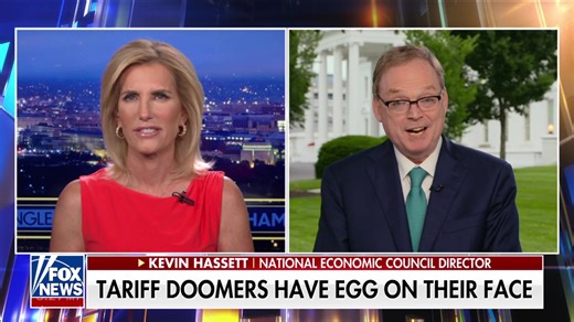“Every single measure that we have of inflation is lower than it’s been in more than four years, and meanwhile, while that’s happening, we got about $16 billion in tariff revenue. And the Congressional Budget Office just put out a report that says we’re going to get $2.8 trillion over the next 10 years of revenue from the tariffs. And there’s no inflation.” – Kevin Hassett | Laura Ingraham