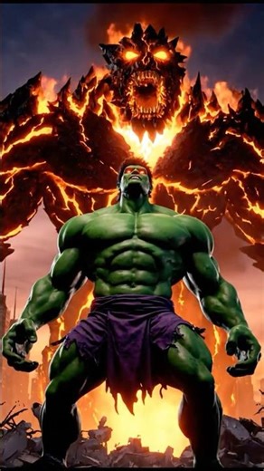 Hulk Blocks It With His Arm – Flames Explode Around Him | Epic Battle Scene#Hulk #CinematicBattle