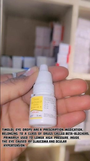 Timolol Eye Drop , Uses & overview #eyedrops #glucoma #antibiotics #eyecare