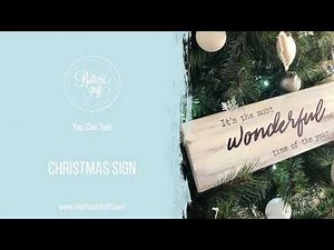 Easy Christmas Sign Tutorial using Sharpie