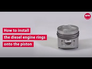 【NPR OFFICIAL】 How to install the piston rings for Diesel Engine (English)