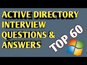 TOP 60 Active directory interview questions and answers | active directory questions