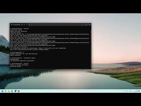 WSL2: The system cannot find the file specified.