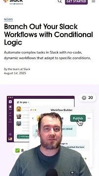Slack's New Feature: Conditional Branching for Enhanced Workflows 🚀🤖