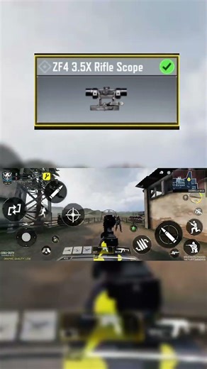 codmob machine pistol scope ZF4 3.5X Rifle Scope#callofdutymobile#machinepistol#scope#codmobile
