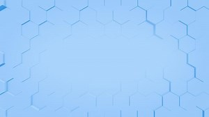 Download Royal blue color 3d hexagonal shapes slowly moving geometrical background for professional use for free