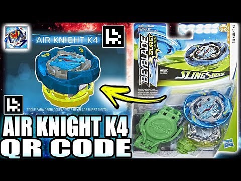 AIR KNIGHT K4 QR CODE BEYBLADE BURST TURBO APP!! + COLLAB