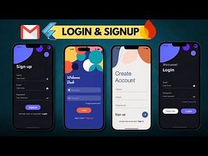 🚀📱Create Responsive LogIn and SignUp Page | Flutter x Firebase Tutorial 2025