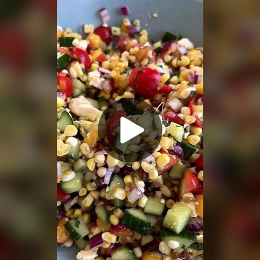 Fresh Corn Peach Salad with Balsamic Honey Lime Vinaigrette