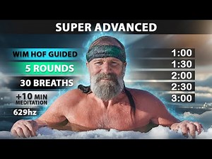Super Advanced Wim Hof Guided Breathing | 5 Rounds - 30 Breaths | 10 min Meditation | 629hz