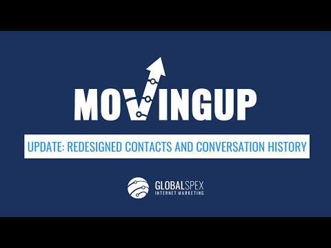 New Contact Layout and Conversation History | MovingUp.App