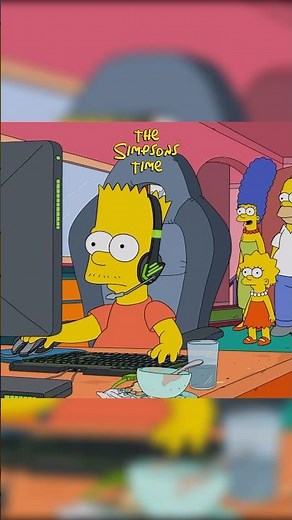 Bart got a gaming computer | The Simpsons
