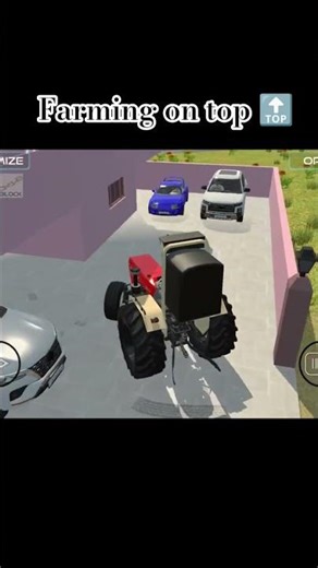 farming on top 🔝 #viral #youtubeshorts #shorts #tractor #farming #tractorgame #edit #gaming