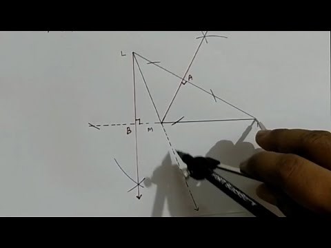 How to draw altitudes of obtuse angled triangle?