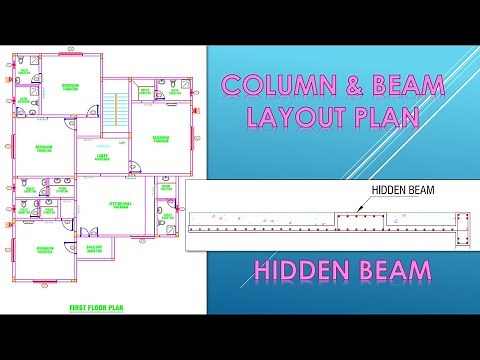Column & Beam Layout Plan Fully Explained for 3 Storied(G+2) Building Design Course