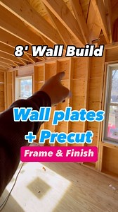 How to create an 8' wall panel simplified #reels #construction #homeimprovement #framing | Pangione Developers