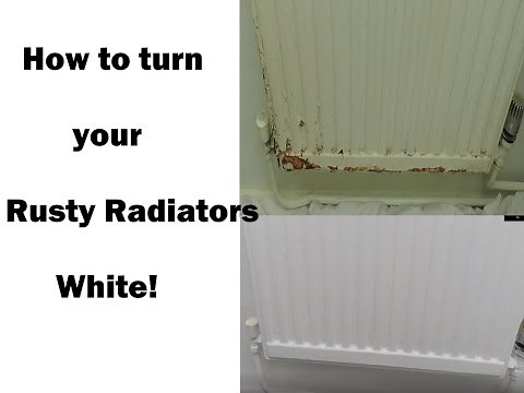 How To Turn old Rusty Radiators into White using Rustins Qucik Dry Paint 2020