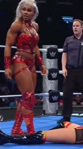 ##jadecargill wasn't having it #albafyre last night on #smackdown jade stranded on business