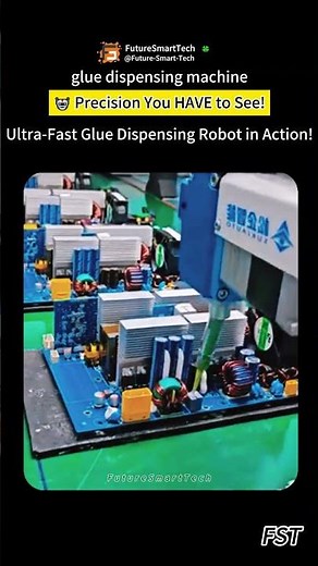 Ultra-Fast Glue Dispensing Robot in Action! 🤖 Precision You HAVE to See!