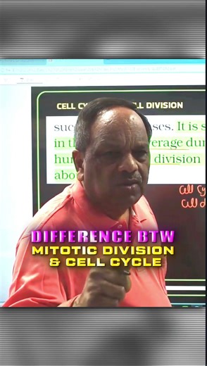 Difference Between Mitotic Division and Cell Cycle 🔬 #neet