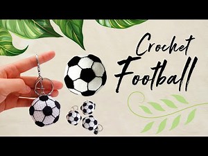 How To Crochet Football Keychain️⚽Ball Amigurumi | Soccer Ball Keychain | Linh Len
