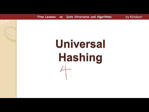 Hashing Tutorial 4 - Universal Hashing