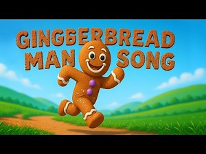 🧁 The Gingerbread Man - Simple Song | Animated Story and Song for Kids 🍪🎵
