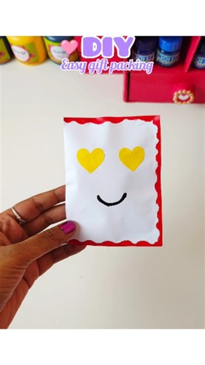Anjali's Artistry on Instagram: "Colour paper easy gift packing craft idea ✨💜"