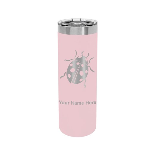 Personalized 20oz Skinny Tumbler – Ladybug Engraved Vacuum Insulated Travel Mug – Stainless Steel Cup Gift - Etsy