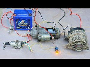 How to Wire Starter Motor And Alternator | How to Connection Starter Motor | Starter And Alternator