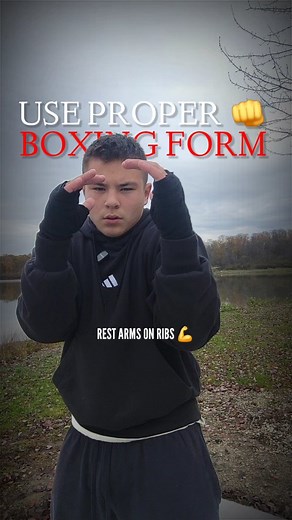 8.6K reactions · 408 shares | Use Proper Boxing Form 1. The elbows rest on the ribs 2. Rear-hand about a thumb's length from the chin 3. The front hand is about a thumb's length from the shoulder #boxing #training | americaroot.mma | Facebook