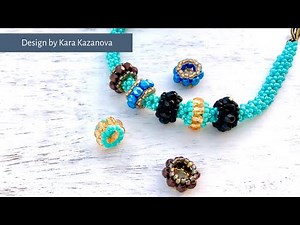 Beaded spacer tutorial | Right Angle Weave | Project "Long Necklace"