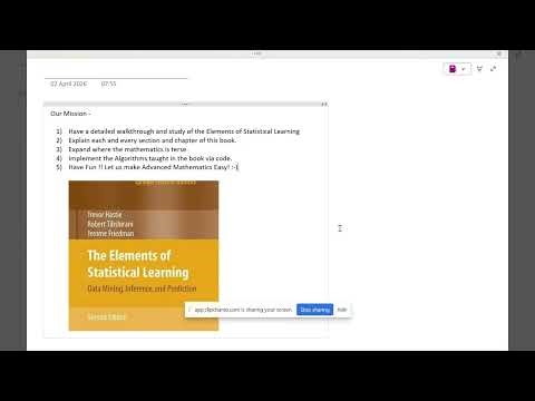 Lesson 00 Mission Statement - Elements of Statistical Learning Walkthrough