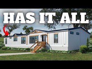 FULLY LOADED! Rustic farmhouse CHARM meets INDUSTRIAL ELEGANCE! Prefab House Tour