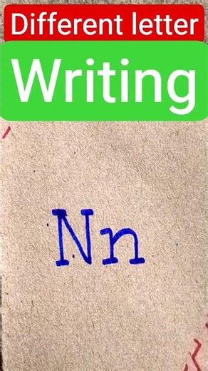 Different type of letter" N " ll Different letter writing style ll
